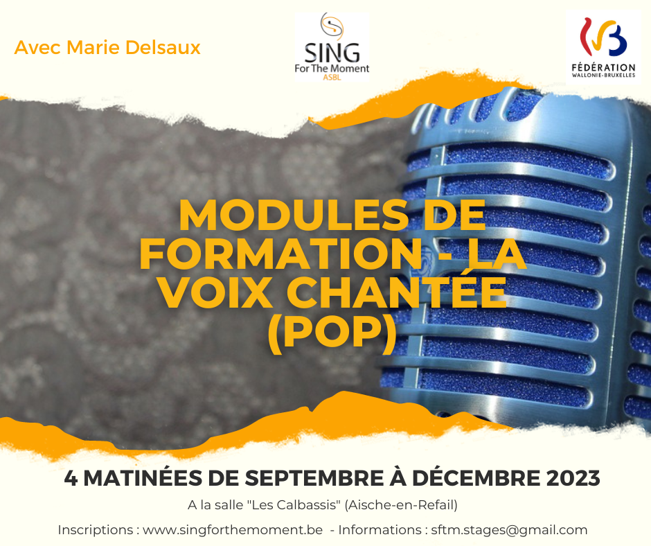 Module sur la voix (chant pop) - après midi | Sing for the moment asbl
